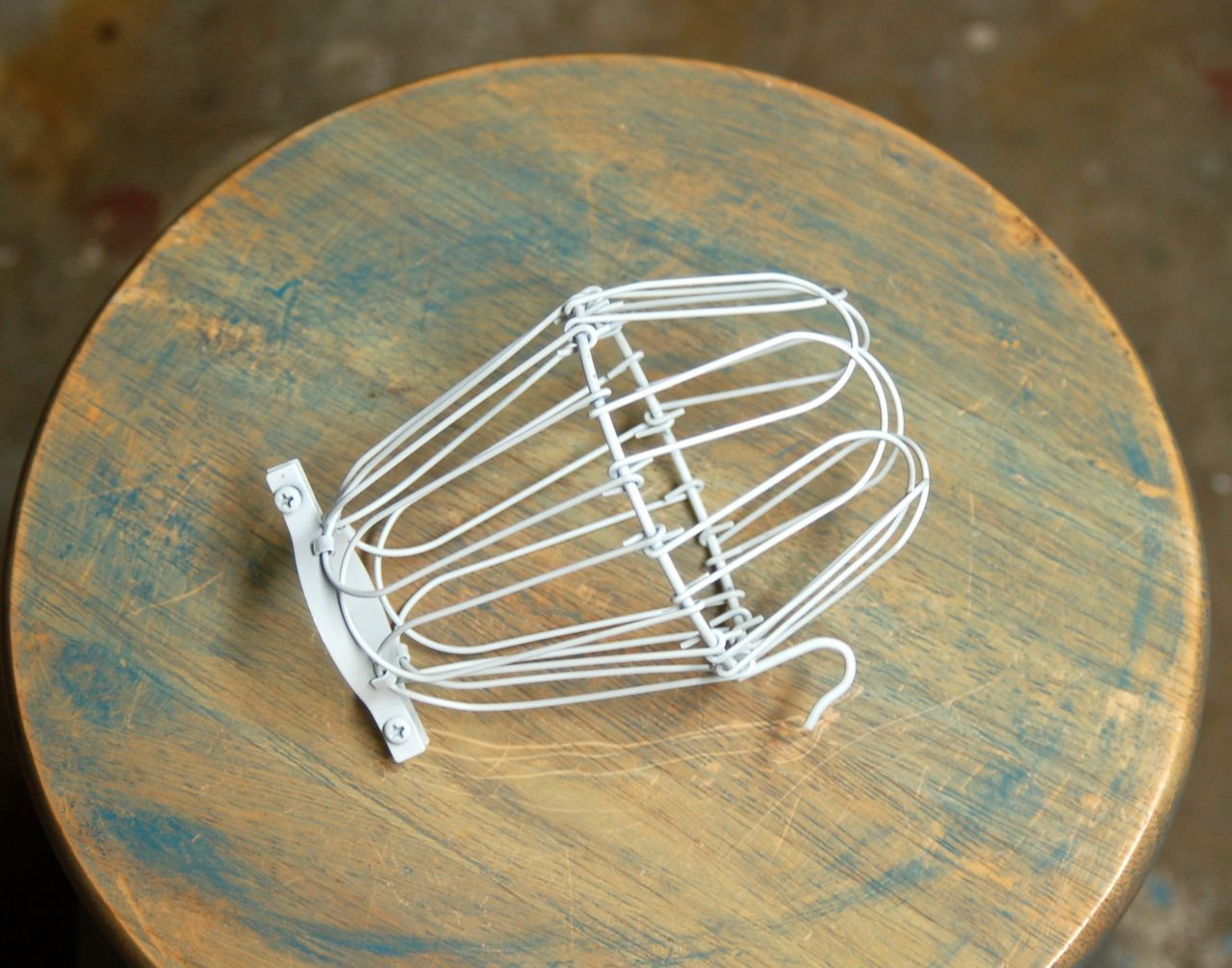 Wire Bulb Cages, Clamp On Lamp Guards, Vintage Trouble Lights - Industrial