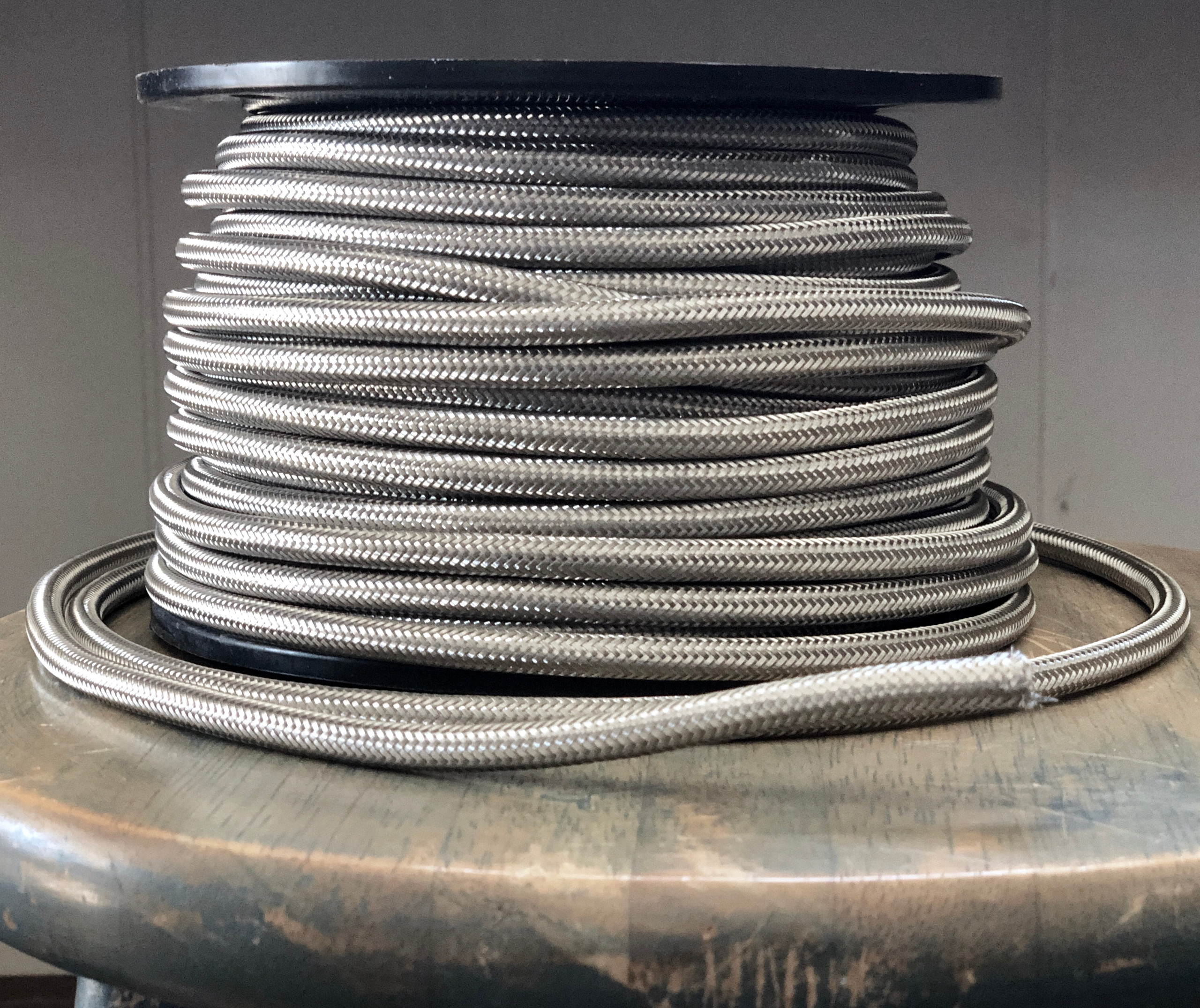 Steel Braided Lighting Cable | Stainless Steel Electrical Wire