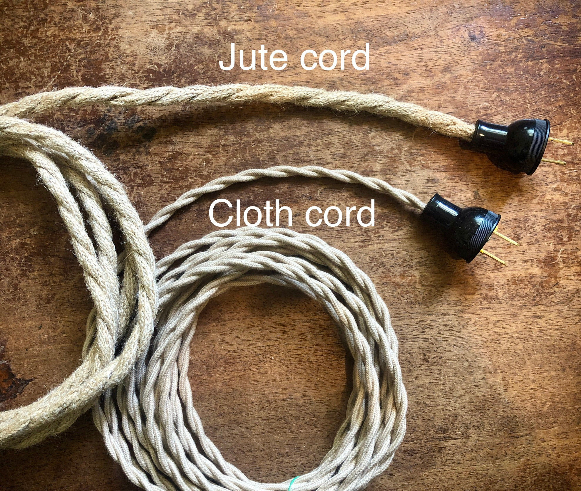 Jute Wrapped Wire | Rope Covered Electrical Cord