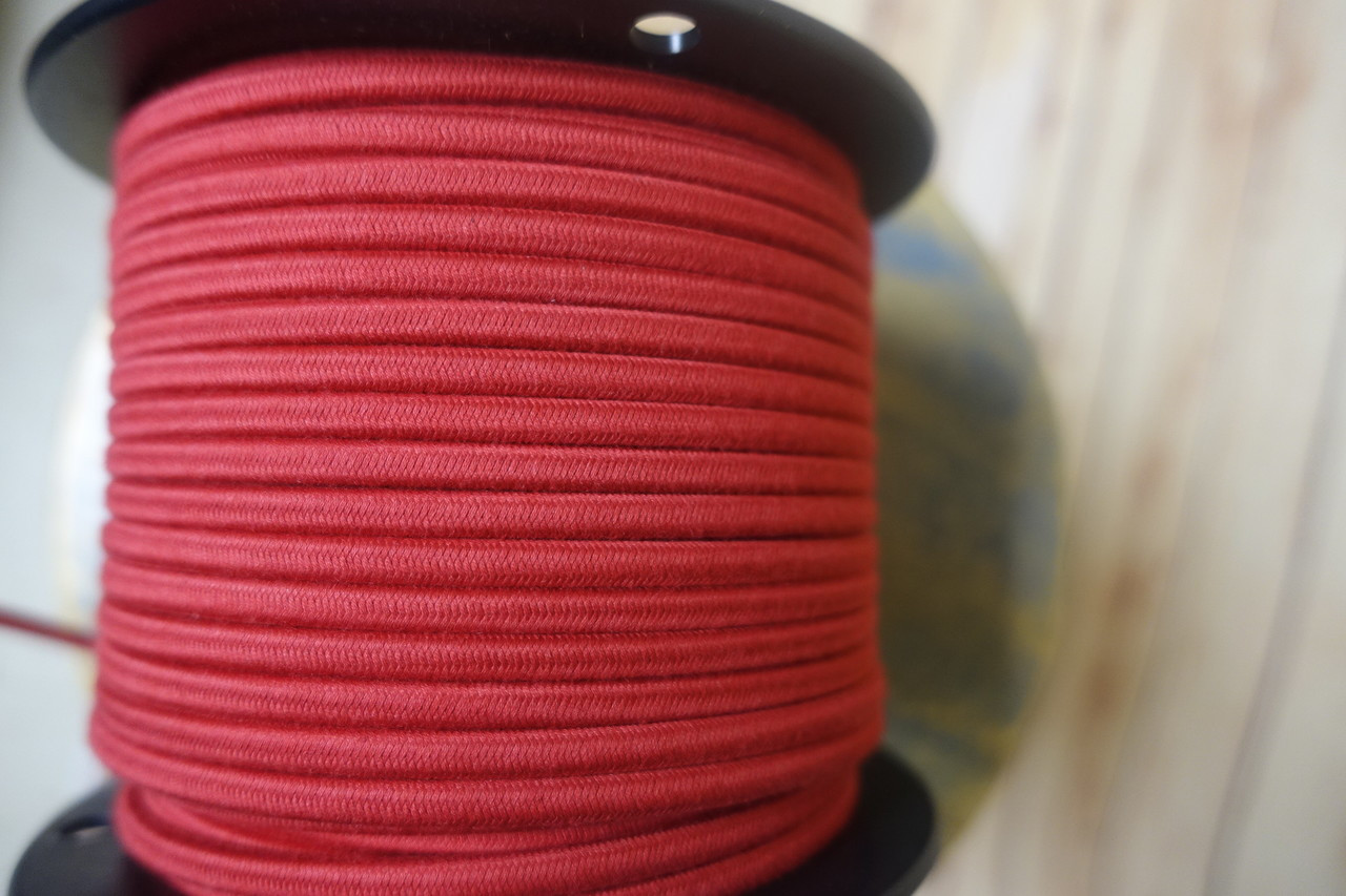 Red Cloth Wire | Red Cotton Cord - Parallel | Snake Head Vintage