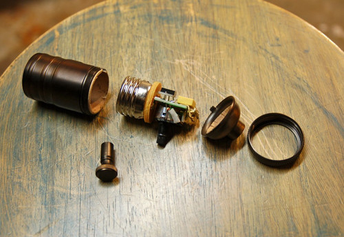 Solid Brass Dimmable Light Socket, Full Range Turn Knob Dimmer - Snake ...