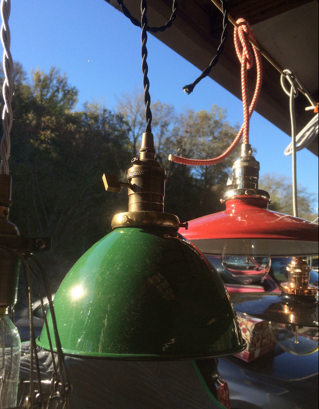 White Porcelain Enamel Shade: 10" Rounded Industrial Steel, 2-1/4 ...