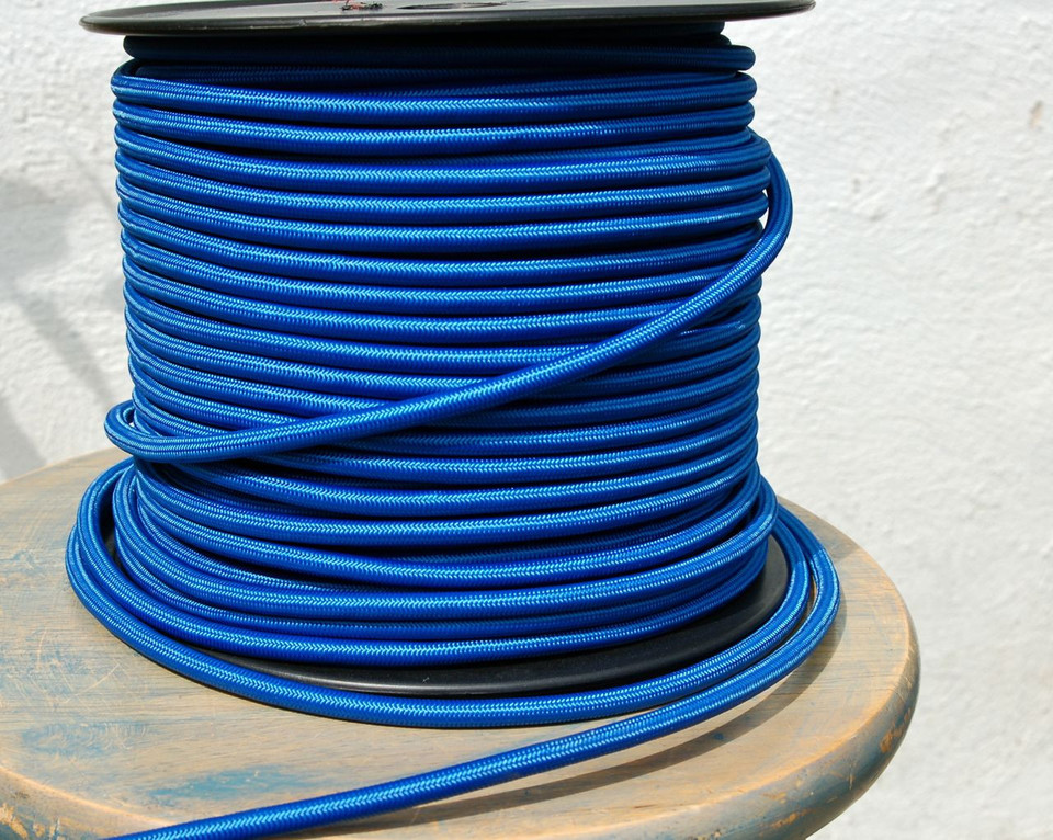 Cloth Covered Electrical Power Cord - Fabric Braided Wiring