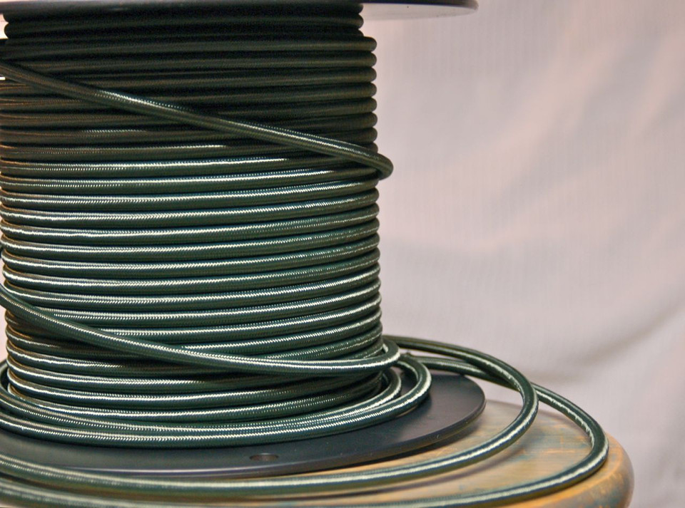 Round 3-Wire Cloth Covered Cord | Round 3-Conductor Wire
