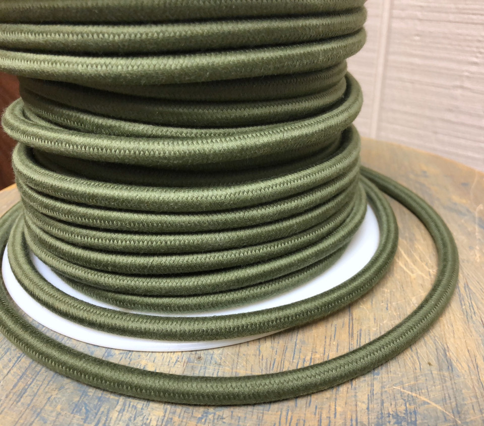 Round 3-Wire Cloth Covered Cord | Round 3-Conductor Wire