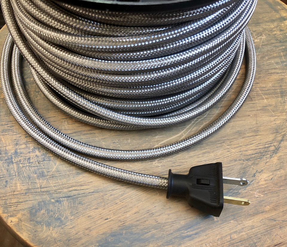 Steel Braided Lighting Cable | Stainless Steel Electrical Wire