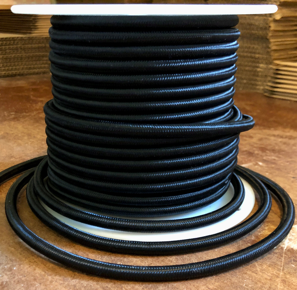 Cloth Covered Electrical Power Cord - Fabric Braided Wiring