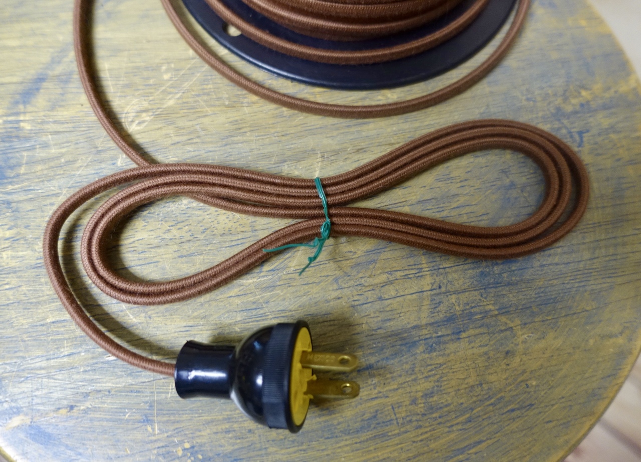 Brown Parallel (Flat) Cloth Covered Wire, Cotton - PER FOOT - Snake ...