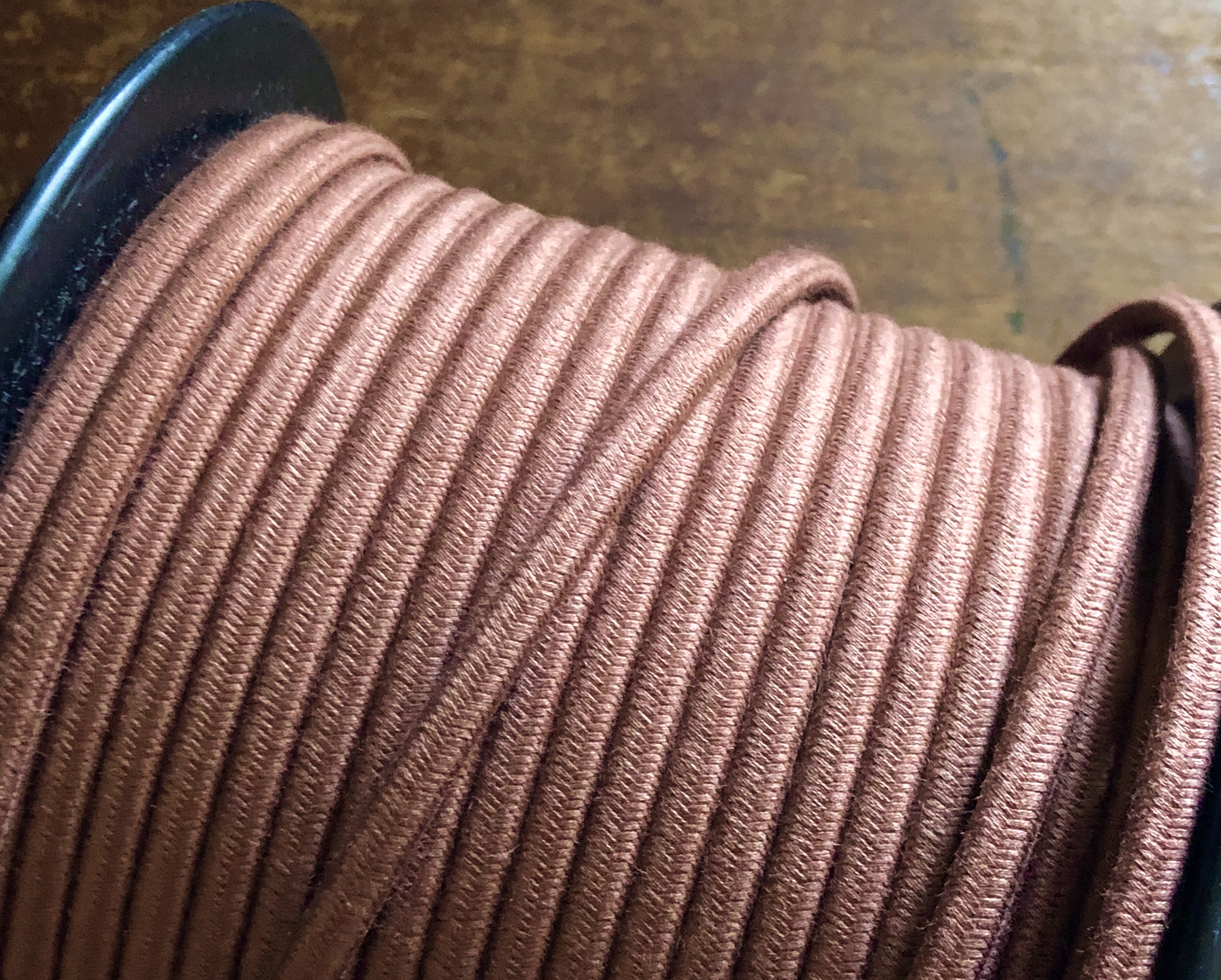 Brown Parallel (Flat) Cloth Covered Wire, Cotton - PER FOOT - Snake ...