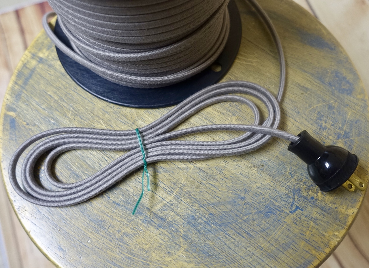 Putty Parallel (Flat) Cloth Covered Wire, Cotton - PER FOOT - Snake ...