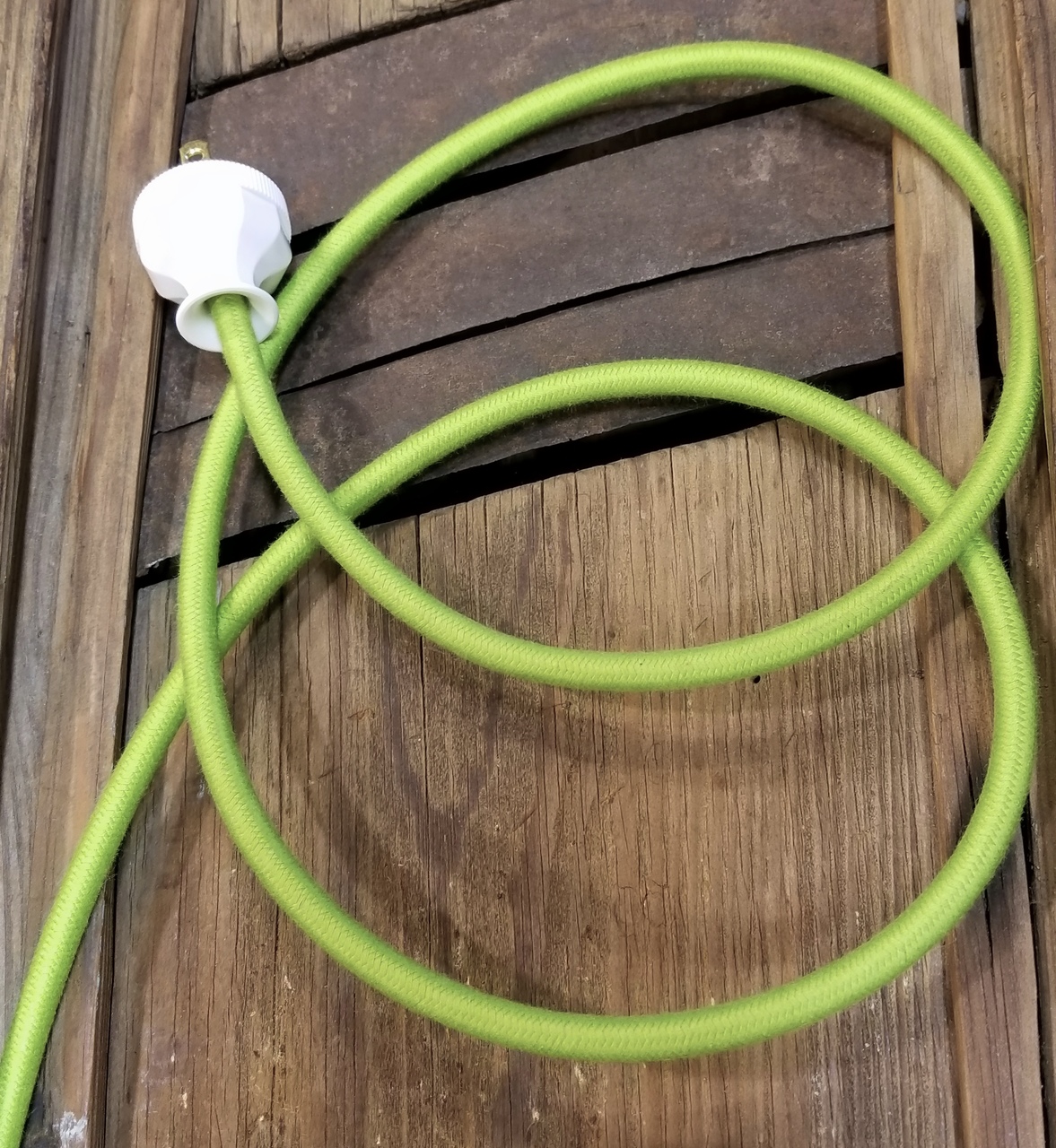 Green Cotton Covered Electrical Wire | Lime Green Cord