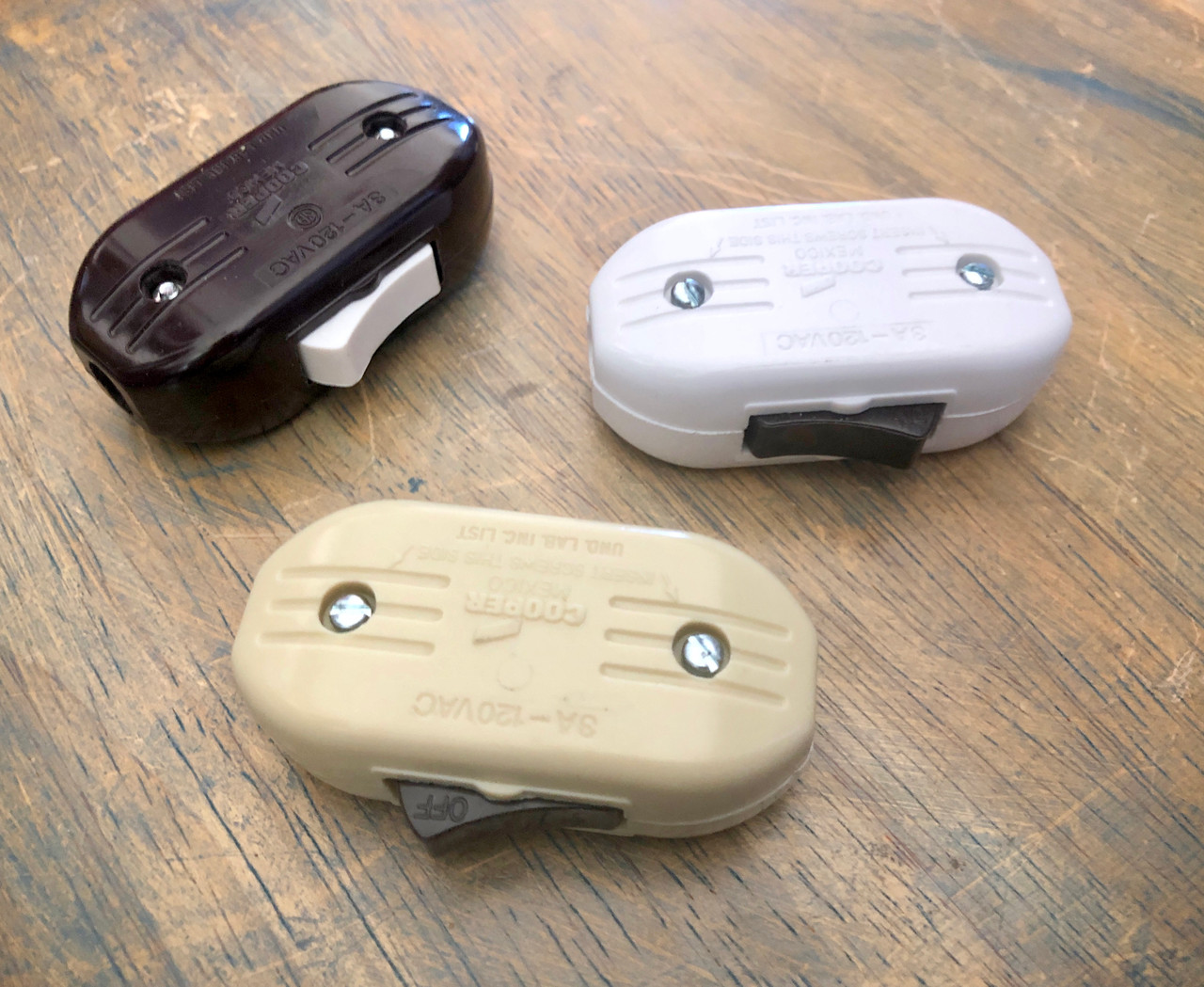 Cooper Inline Switch | Feed Through Switch | Snake Head Vintage