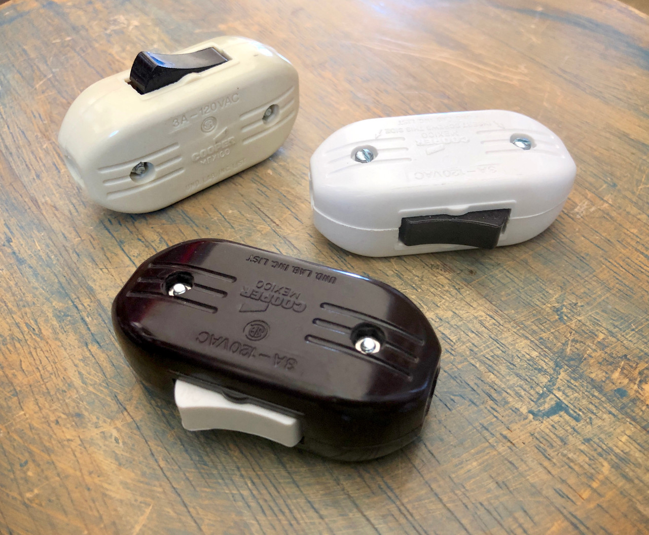 Cooper Inline Switch | Feed Through Switch | Snake Head Vintage