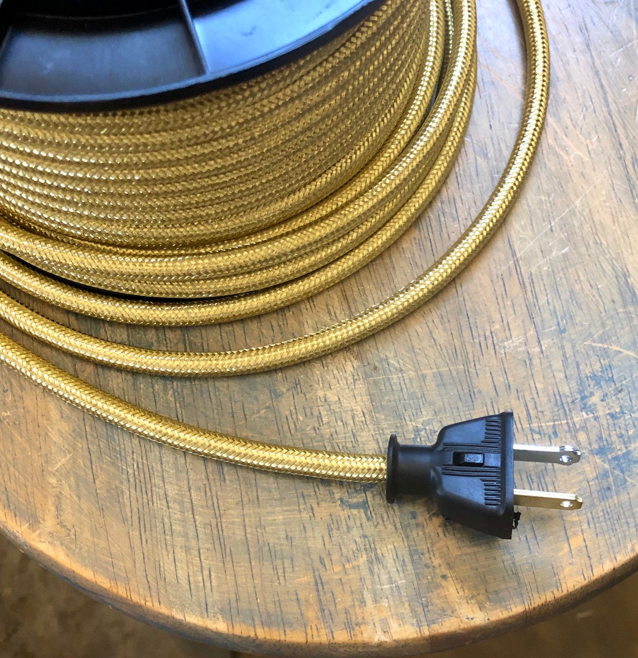 Brass Electrical Wire | 3-Wire Metal Braided Electrical Cable