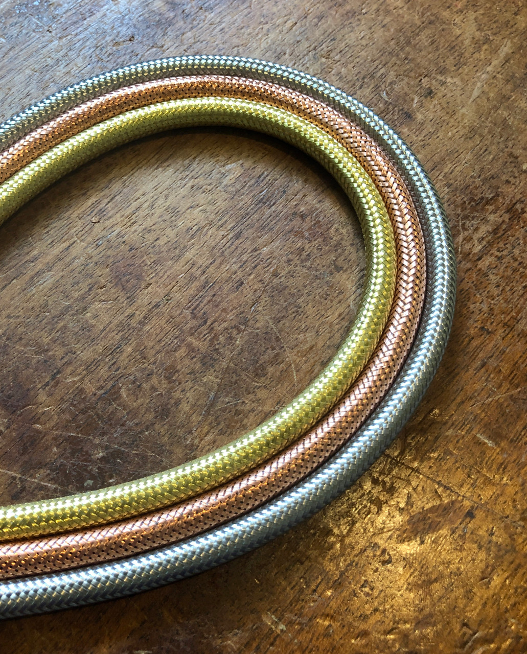 Brass Electrical Wire | 3-Wire Metal Braided Electrical Cable