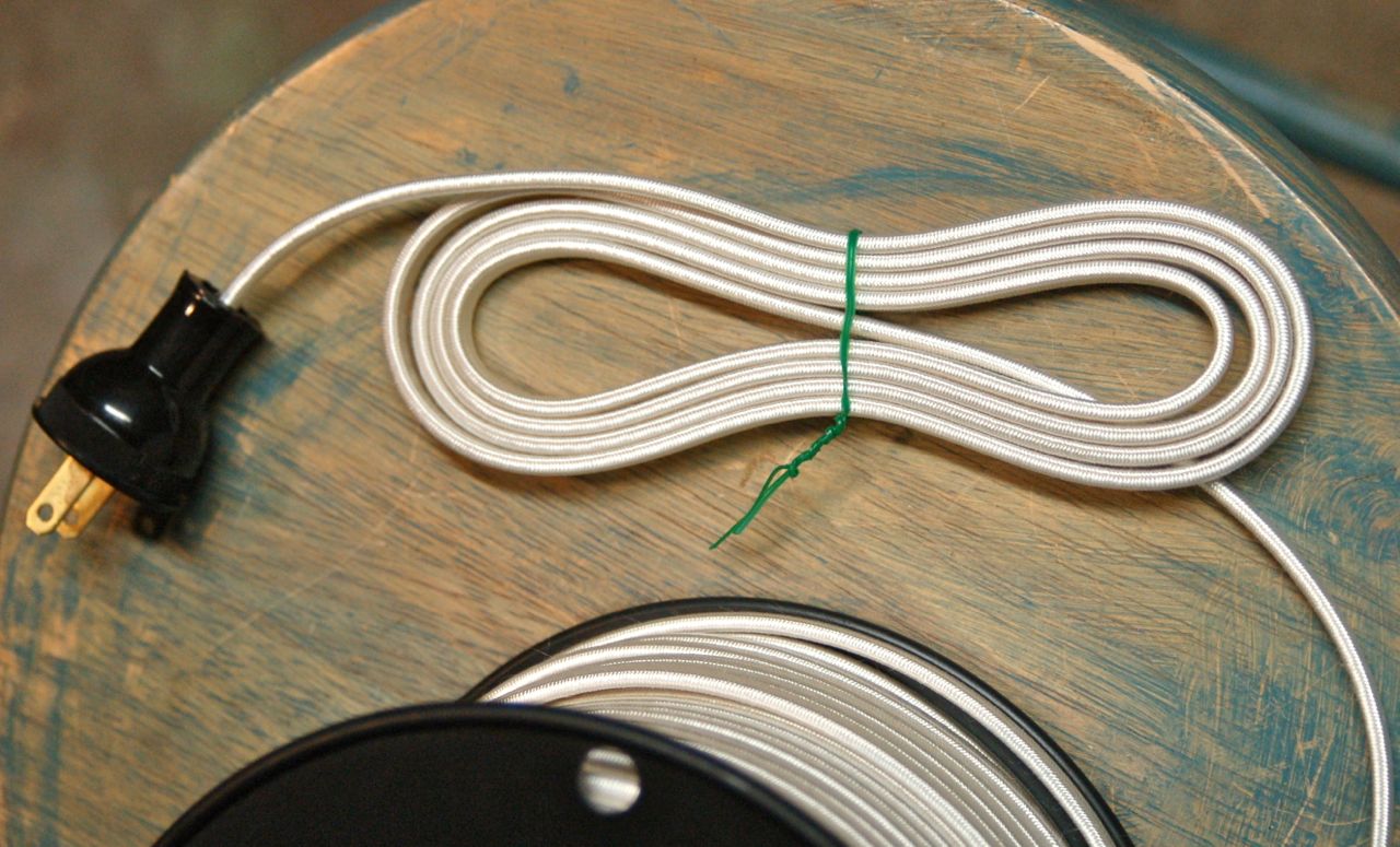 White Cloth Covered Electrical Wire | Parallel Cord