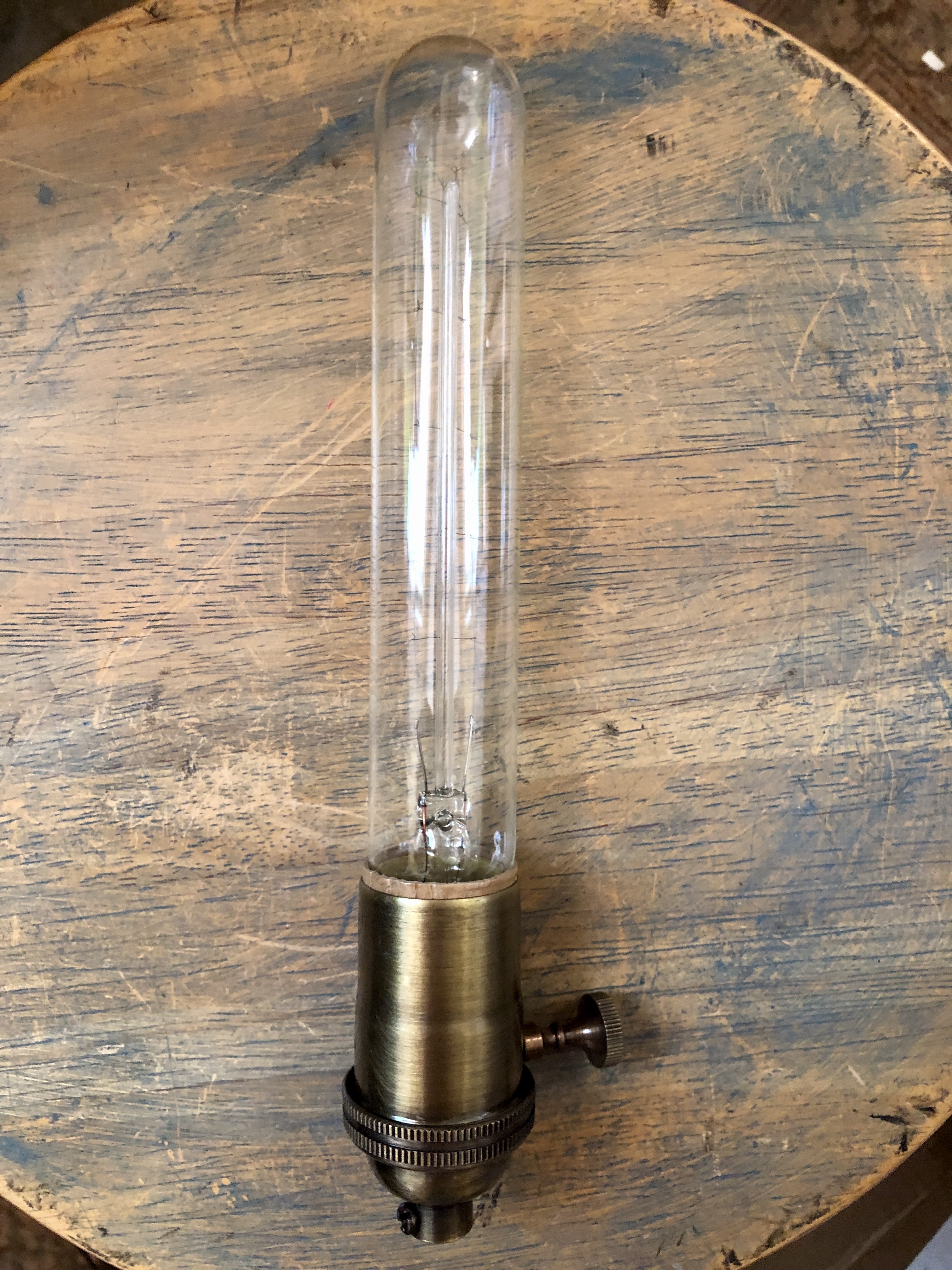 Tubular Edison Filament Light Bulb | Vintage Amber Light Bulb