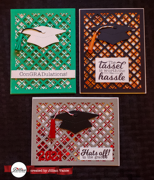 Grad Cap Tassel Trio Die Set - A Jillian Vance Design