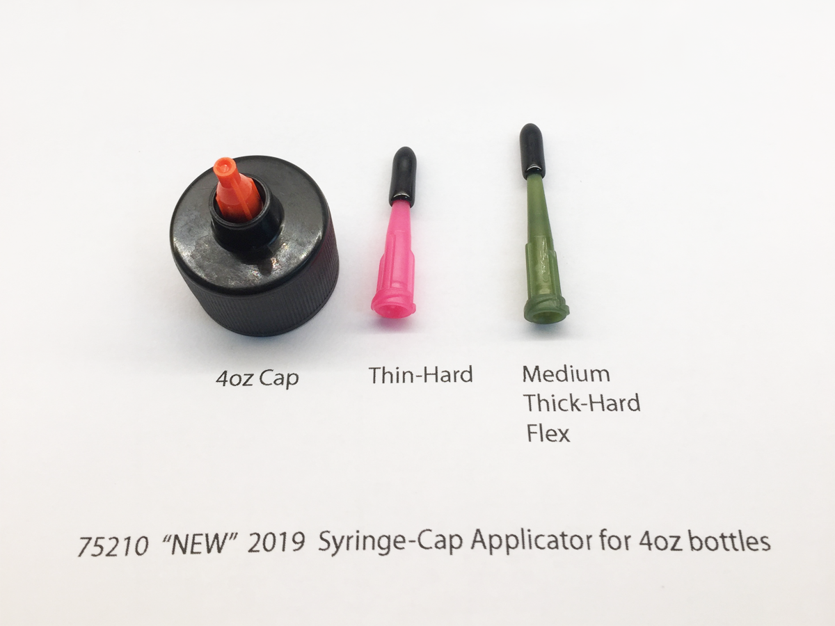 Fly Tying Adhesives / Solarez Syringe Cap Applicator for 4 Ounce Bottles