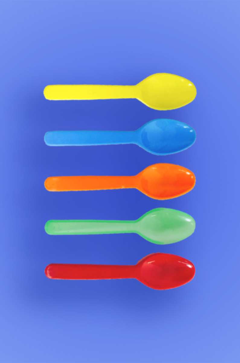 3" Colored Tasting Spoons | Wow Plastics Inc.