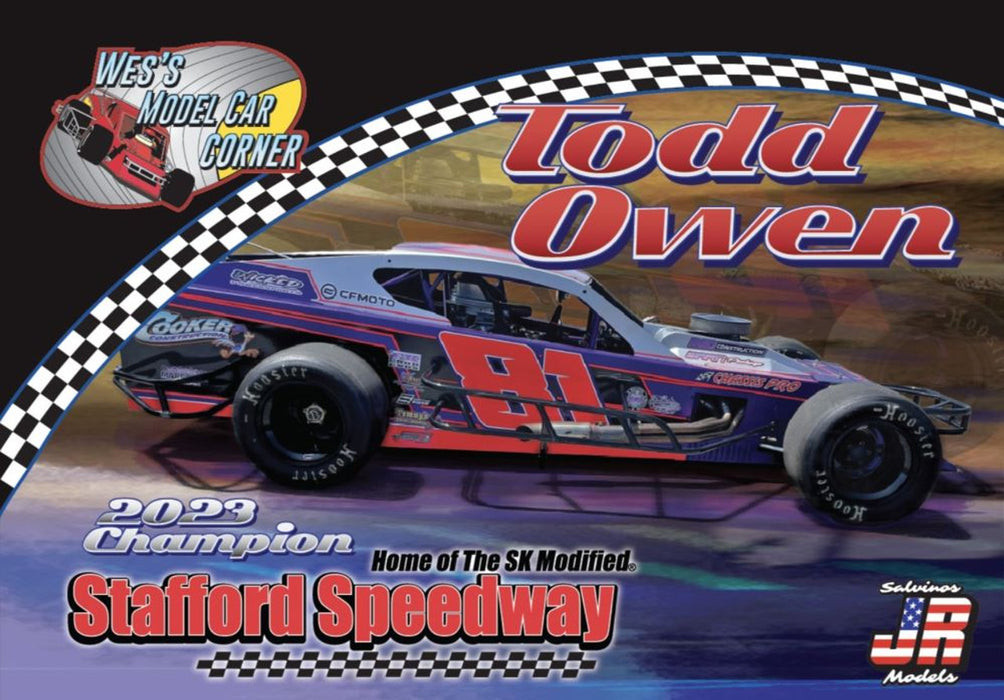 Wes's Model Car Corner WMCC Todd Owen - 23 Stafford Speedway SK ...