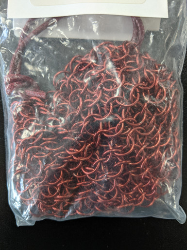 Critical Hit Collectibles Red Chainmail Dice Bag - hobbywurks