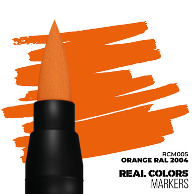 AK Interactive RCM005 Real Colors Orange RAL 2004 Paint Marker - hobbywurks