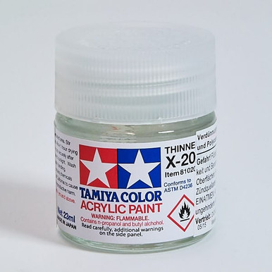 Tamiya 81020 Acrylic/Poly Thinner X-20A 23Ml