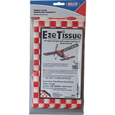 Deluxe Materials BD74 Red Checker EZE Tissue, 3 pack - hobbywurks