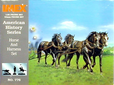 IMEX 776 Horse & Harness 1/32 Scale Figures Kit - hobbywurks