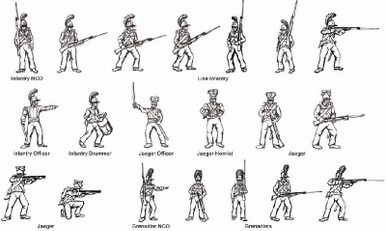 HaT Industrie 8093 Wurttemberg Infantry 1/72 Scale Model Kit - hobbywurks