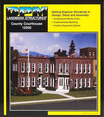Woodland Scenics 12500 HO County Courthouse Building Kit - hobbywurks