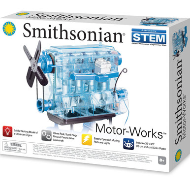 NSI International 49013 Smithsonian Motor-Works 4-Cylinder Engine Kit ...