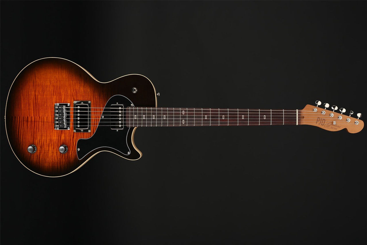 PJD Carey Elite in Cocoa Burst Gloss with Case #674 - Wildwire Guitars