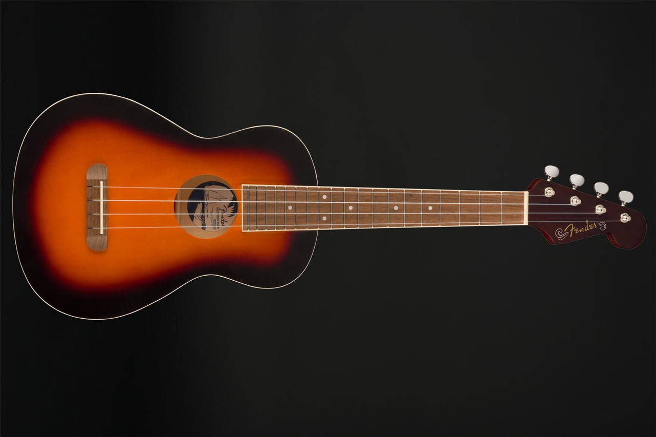 Fender Avalon Tenor Ukulele, Walnut Fingerboard in 2-Color Sunburst ...