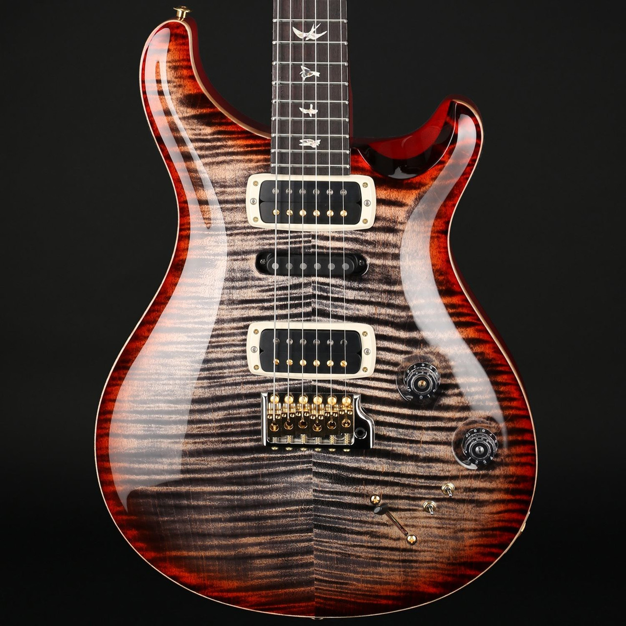 PRS Modern Eagle V 10 Top in Charcoal Cherry Burst #0371691 - Wildwire ...