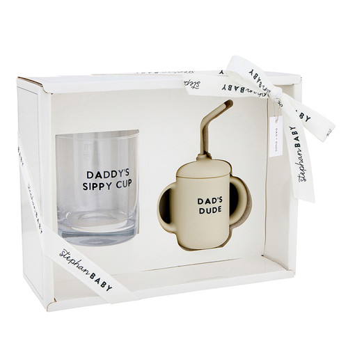 DOF Glass + Sippy Cup Set - Dad + Dude - [Consumer]Stephan Baby
