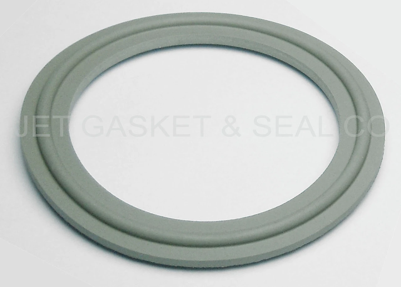 4" White Buna Metal Detectable Tri-Clamp Gasket - Brewery Gaskets