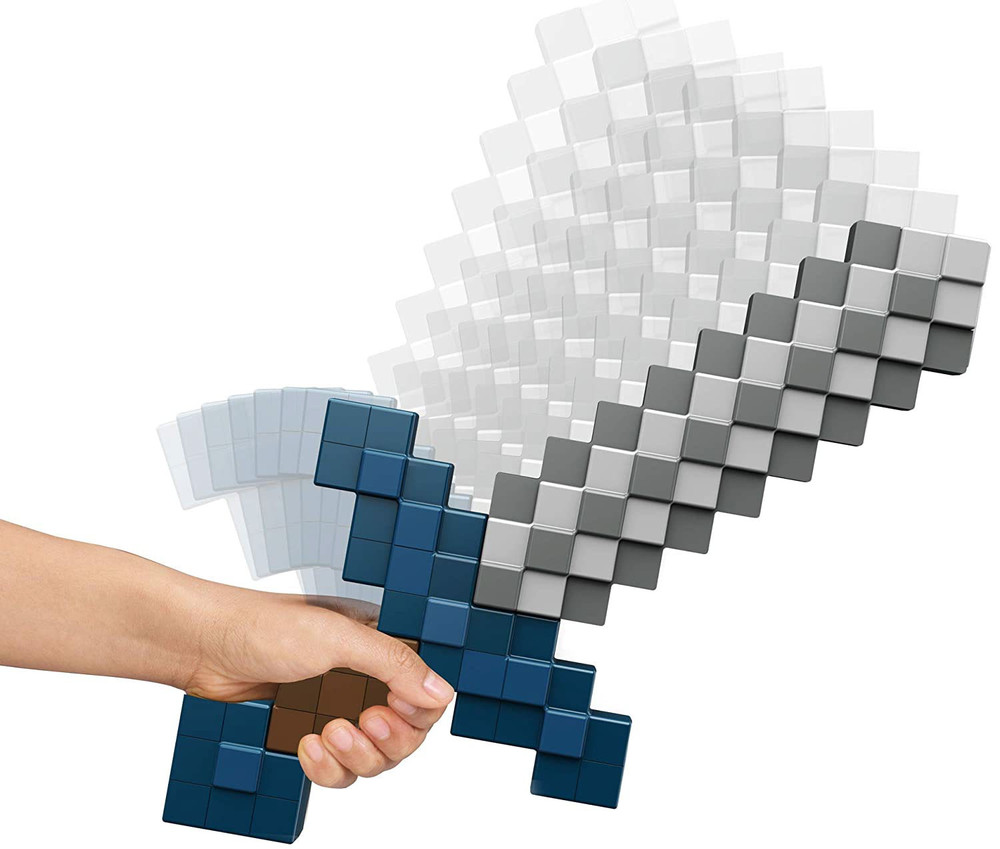 Minecraft Dungeons Diamond Sword Deluxe Foam Roleplay Toy With Sound ...