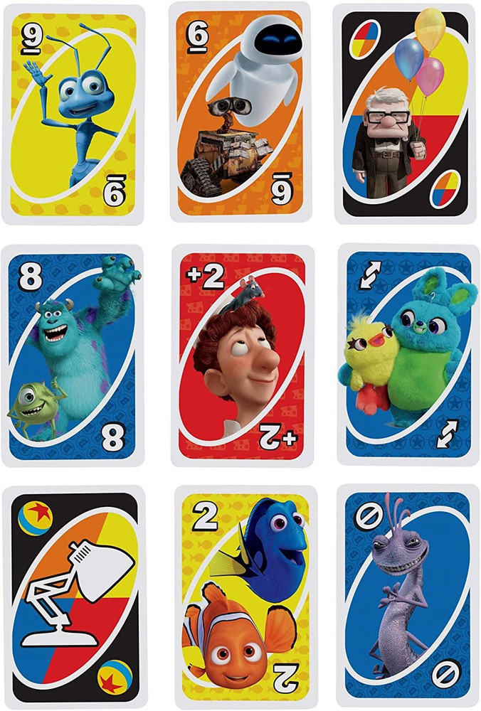 Disney Pixar UNO Game Mattel Games - ToyWiz