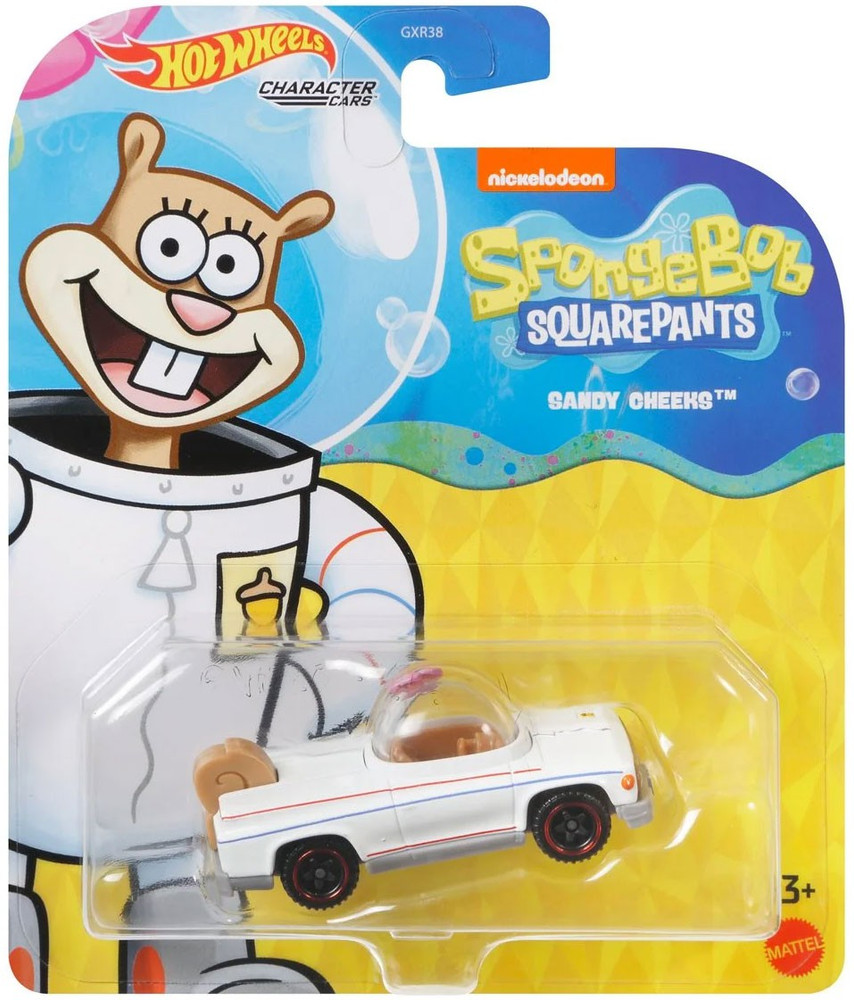 Hot Wheels Spongebob Squarepants Character Cars Sandy Cheeks Diecast ...
