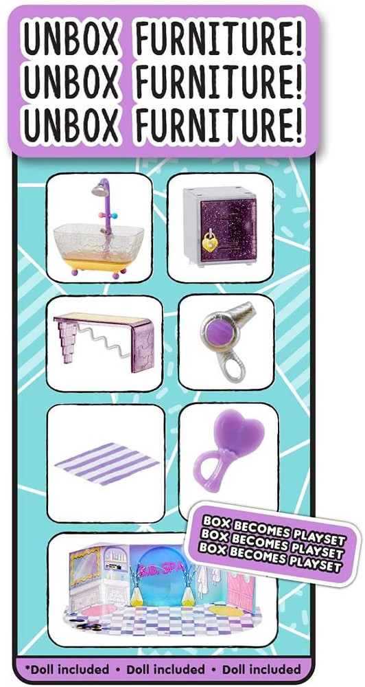 LOL Surprise Winter Chill Hangout Spaces Furniture B.B. Spa Ice Doll ...