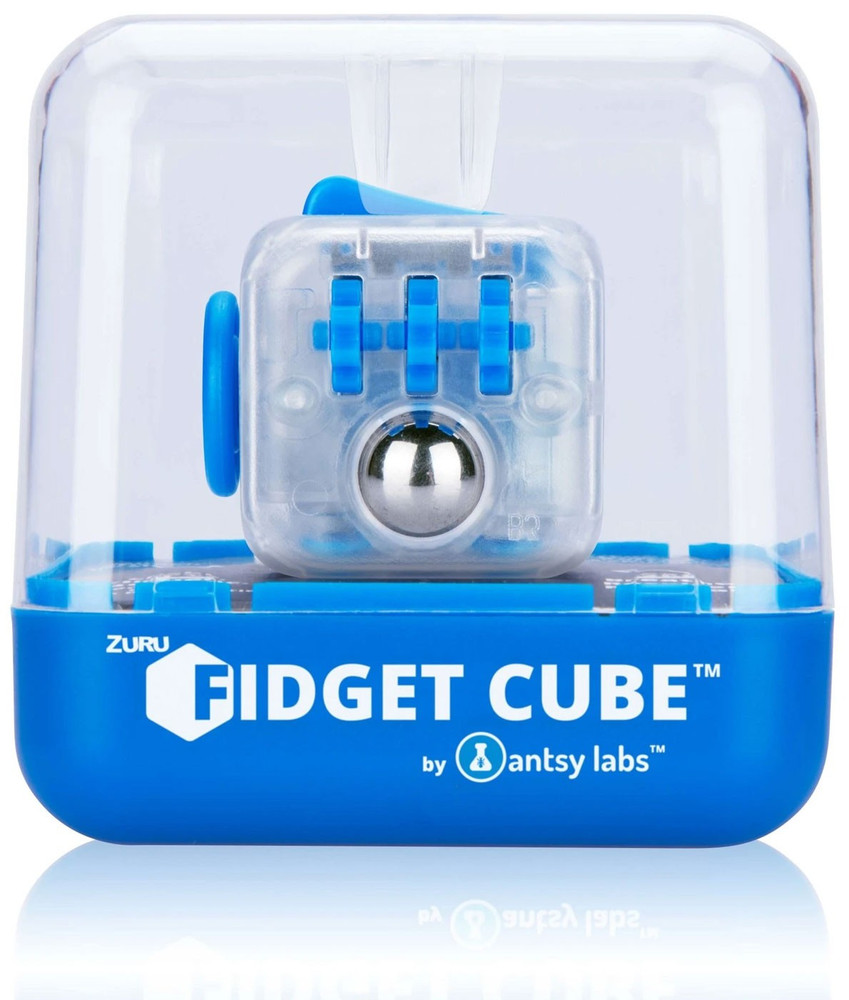 Fidget Cube Series 3 Translucent Blue Fidget Cube Antsy Labs - ToyWiz