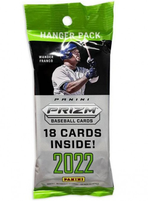 MLB Panini 2022 Prizm Baseball Trading Card HANGER Pack 18 Cards - ToyWiz