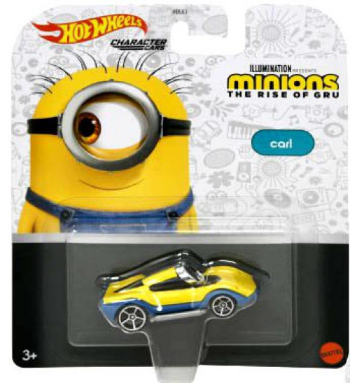 Hot Wheels Minions Rise of Gru Character Cars Carl 164 Diecast Car ...