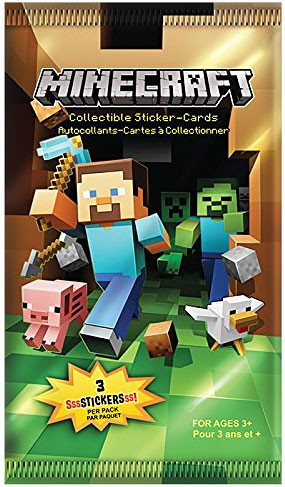 Minecraft Minecraft Trading Card Sticker Pack UCC Distributing Inc ...