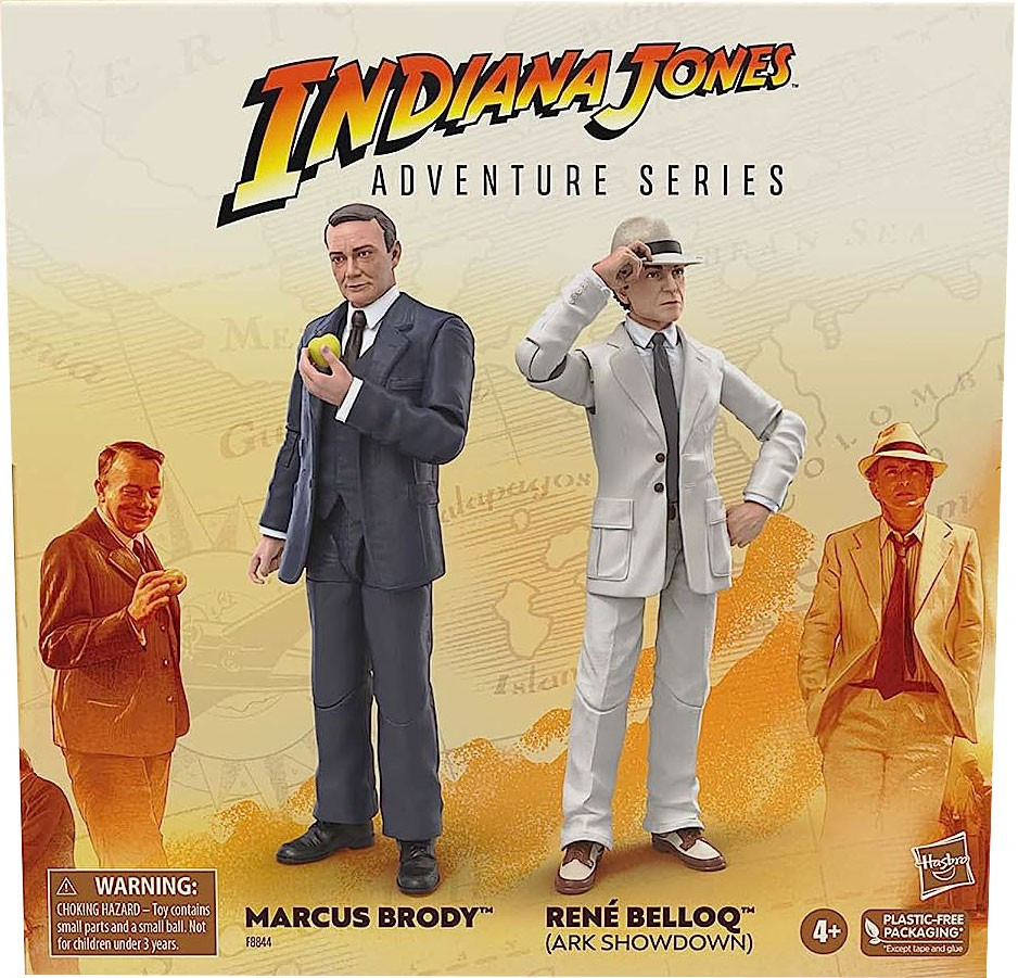 Indiana Jones Adventure Series Marcus Brody Rene Belloq 6 Action Figure ...