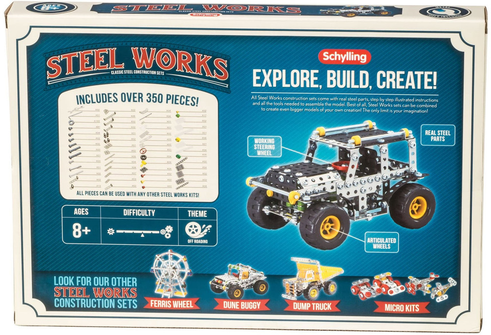 Steel Works Starter Kit 4 x 4 Construction Set Schylling - ToyWiz