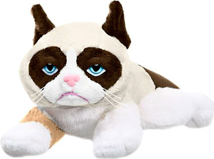 Grumpy Cat Grumpy Cat 8 Plush Laying Down Ganz - ToyWiz