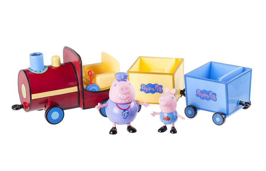 Peppa Pig Peppa Pigs Train Vehicle Figure Set Jazwares - ToyWiz